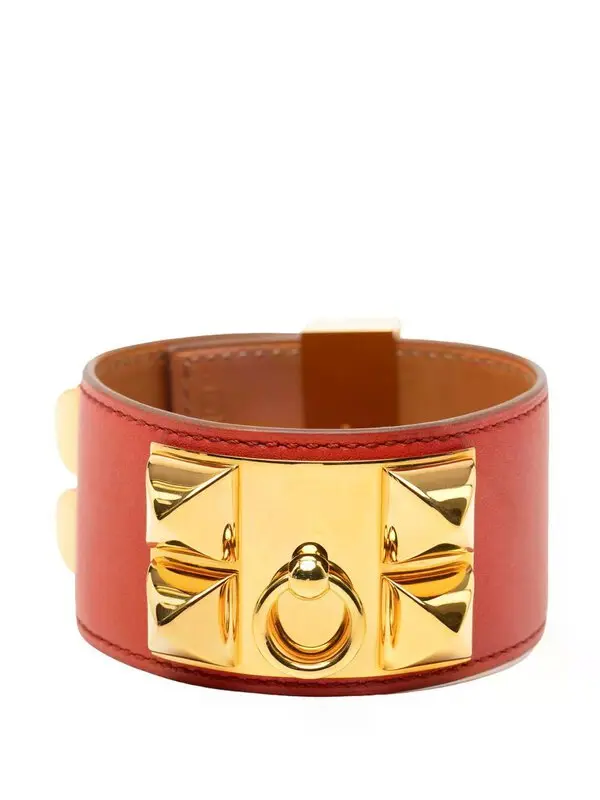 Hermès 2014 Swift And Plated Collier De Chien Bracelet - Gold