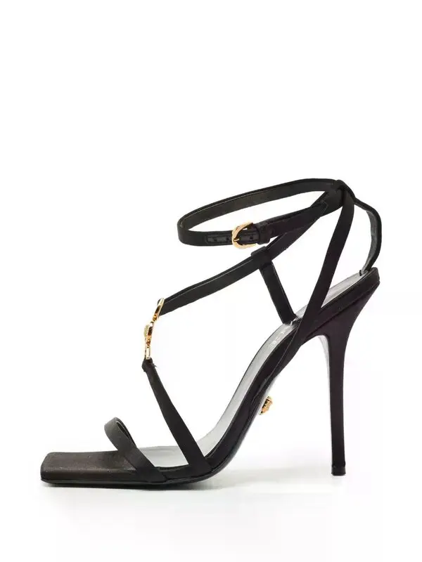 Versace Medusa T-strap Sandals - Black