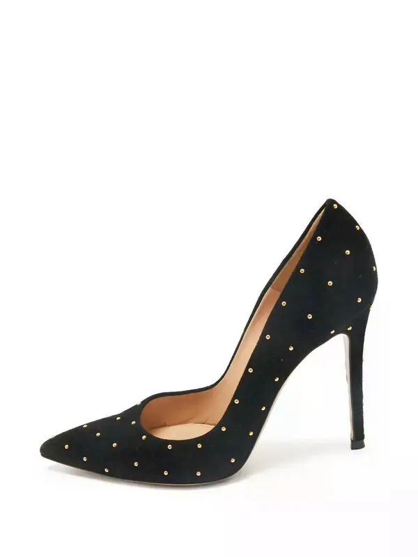 GIANVITO ROSSI Studded Suede Pumps