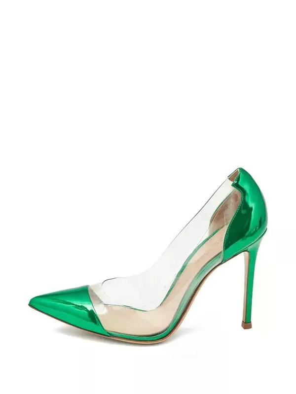 GIANVITO ROSSI Plexi Pointed-toe Pumps