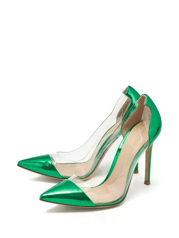 GIANVITO ROSSI Plexi Pointed-toe Pumps