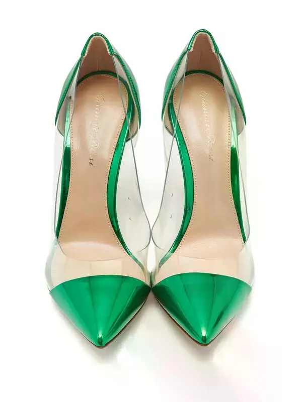 GIANVITO ROSSI Plexi Pointed-toe Pumps