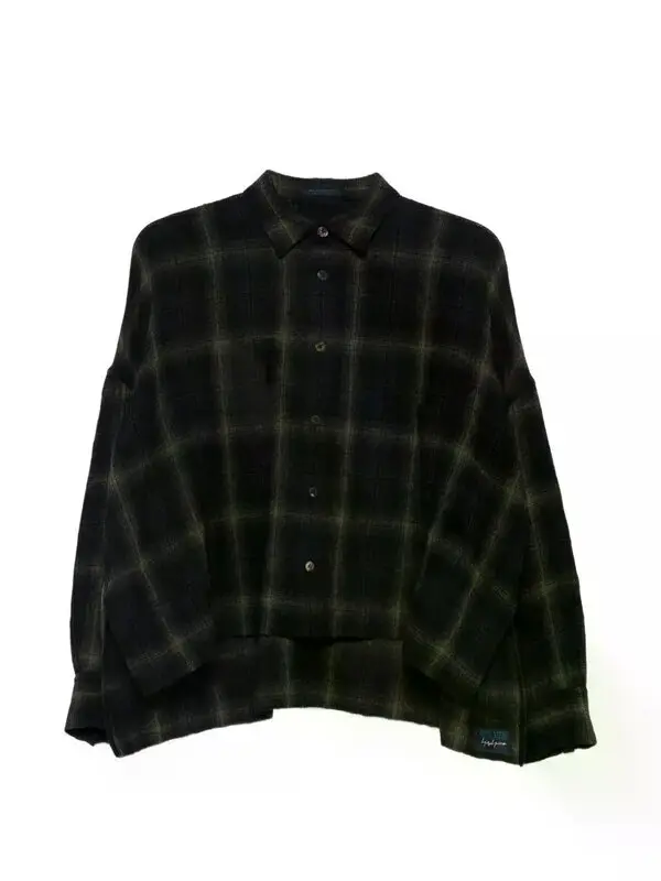 Yohji Yamamoto Checked Collared Shirt