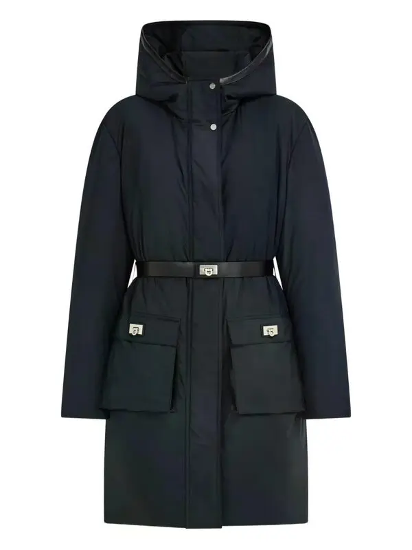FERRAGAMO Hooded Belted Parka