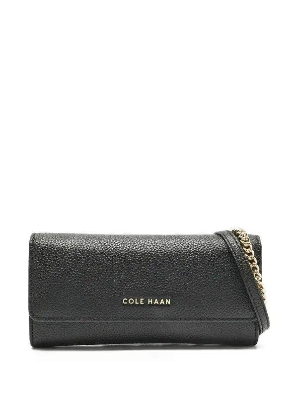 Cole Haan Chain-strap Leather Wallet - Black