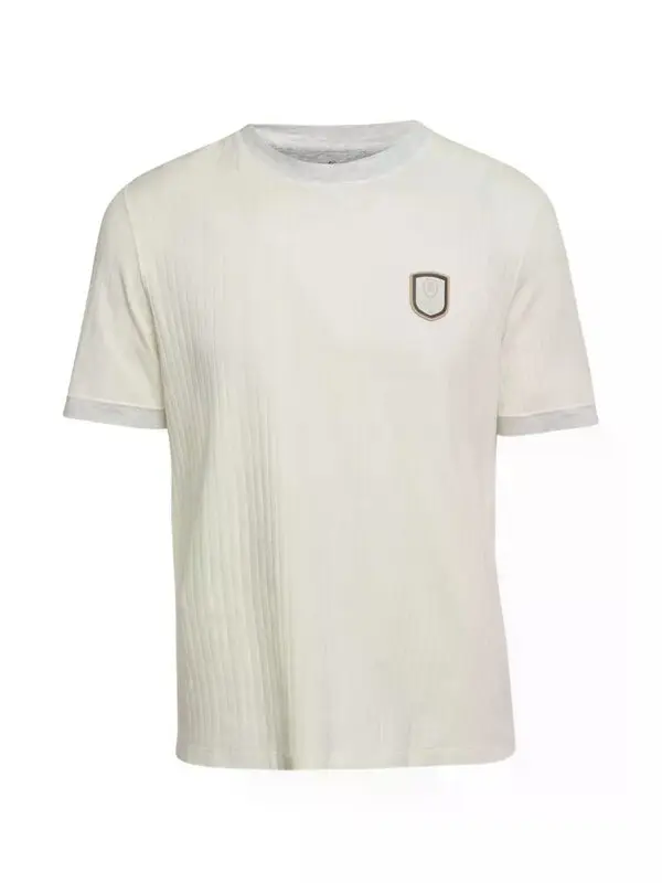 Brunello Cucinelli Ribbed T-shirt - White