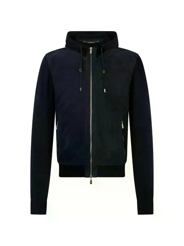 MOORER Hooded Bomber Jacket