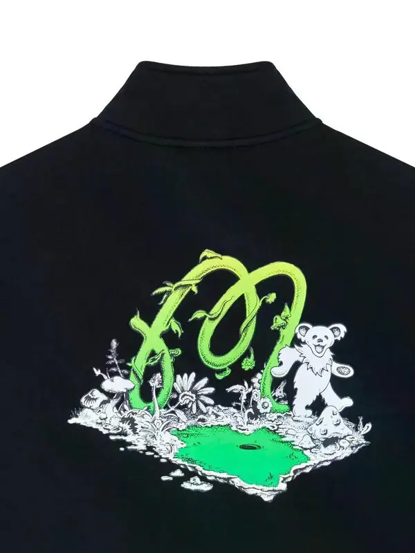 MALBON X Grateful Dead Collegiate Zip Sweatshirt