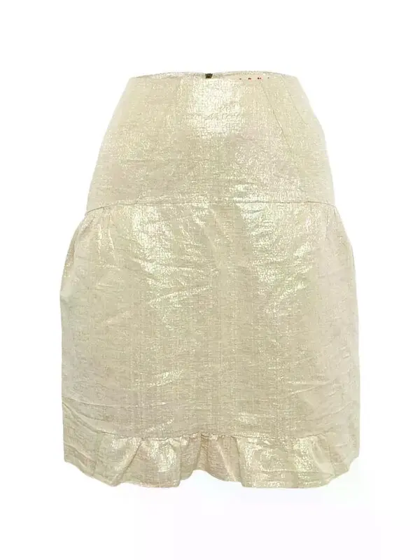 Marni Metallic-effect Mini Skirt