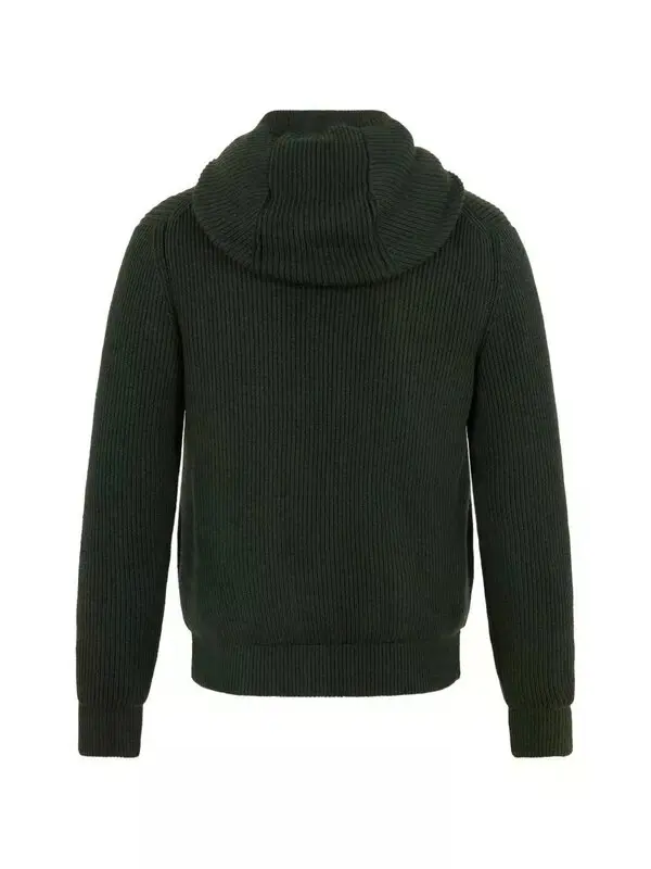 MOORER Zip Hooded Jacket