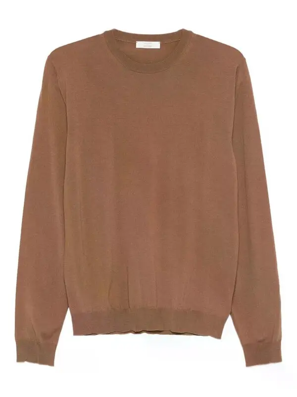 SLOWEAR Crewneck Sweater - Brown