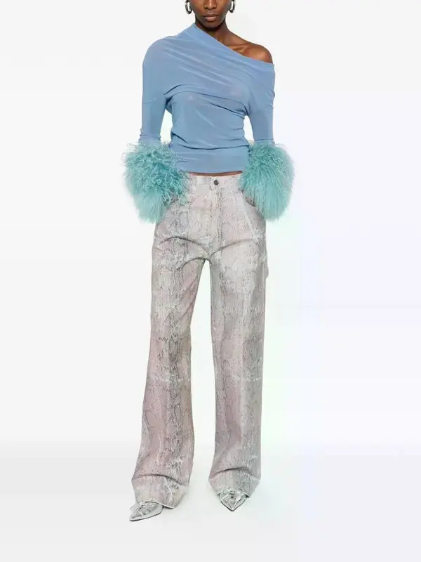 HAIKURE Snake-print Jeans