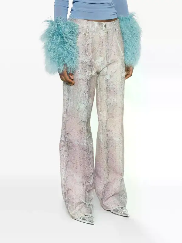 HAIKURE Snake-print Jeans