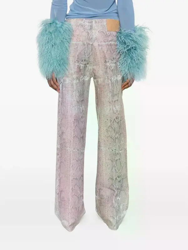 HAIKURE Snake-print Jeans