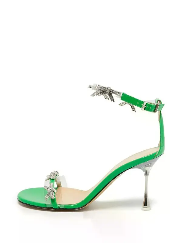 Mach & Mach Bow-detail Sandals - Green