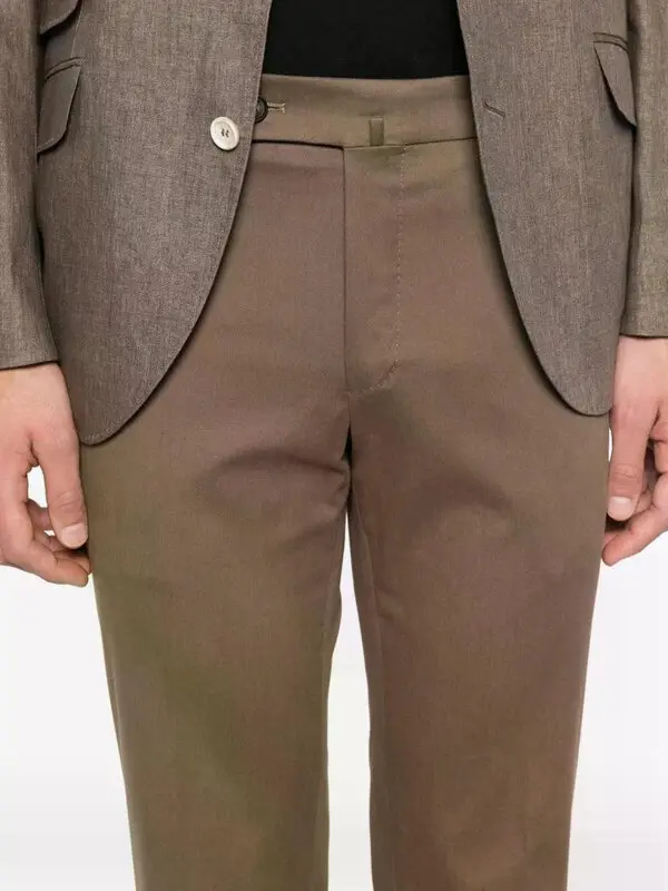 SLOWEAR Button Trousers - Brown