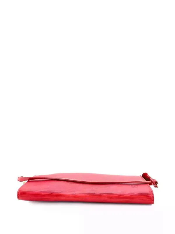 LOUIS VUITTON Pochette Accessoires Epi Leather Clutch Bag - Red