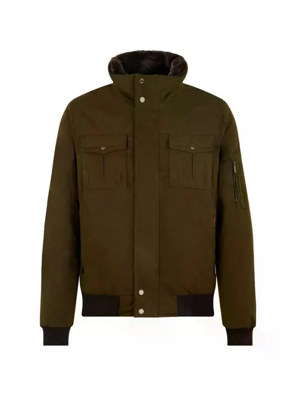 MOORER Buttoned Bomber Jacket