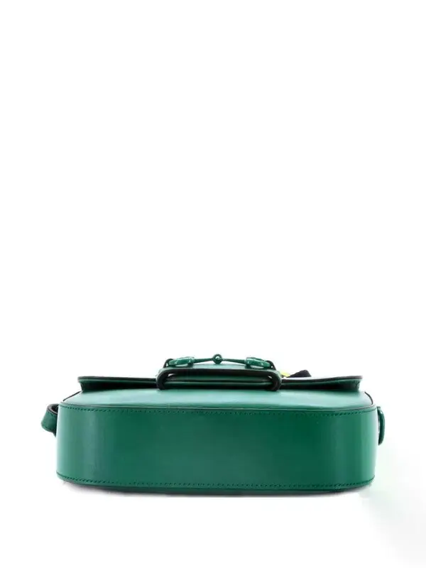 Gucci Horsebit 1955 Mini Leather Shoulder Bag - Green