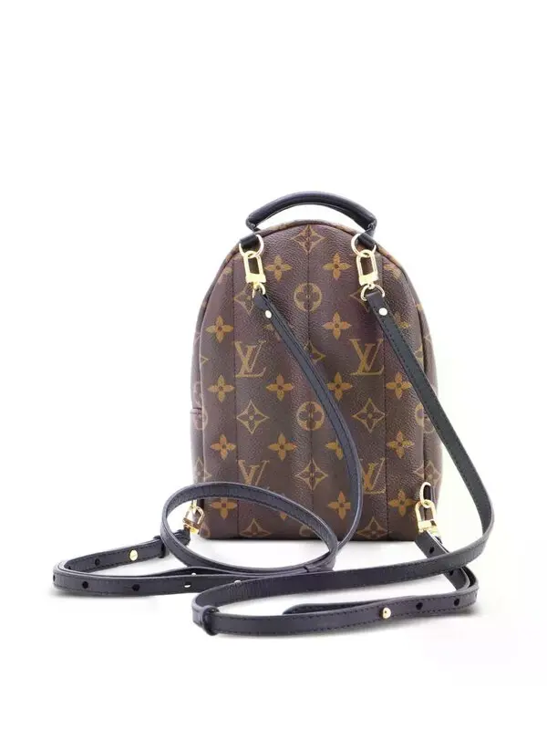 LOUIS VUITTON Palm Springs Monogram Canvas Mini Backpack - Black