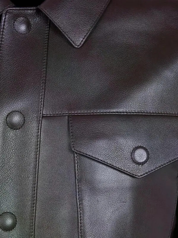 TOM FORD Leather Shirt Jacket