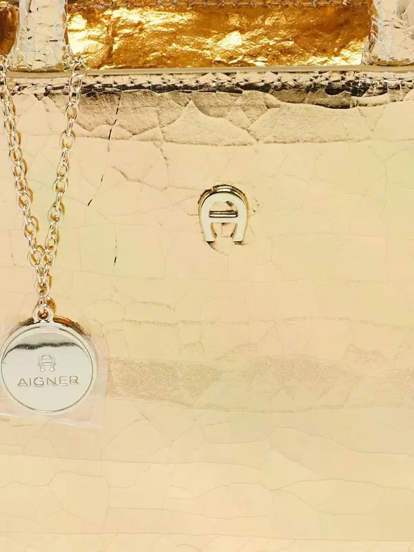 AIGNER Leather Tote Bag