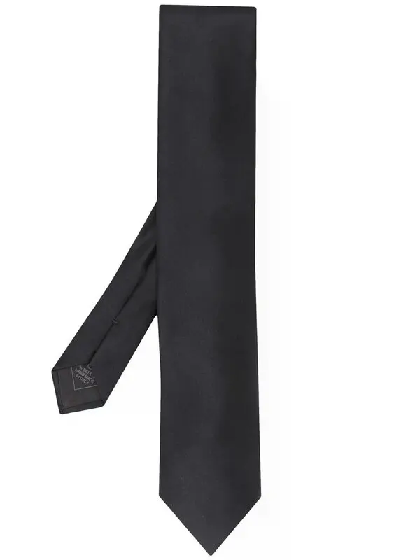 Brioni Pointed Tip Necktie - Black
