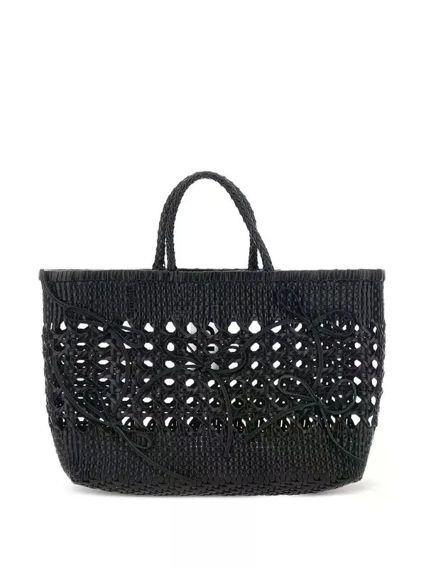 OSOI Biscuit Woven Tote Bag - Black