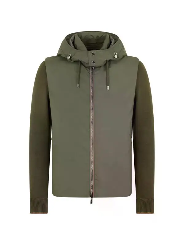 MOORER Hooded Zip-up Jacket