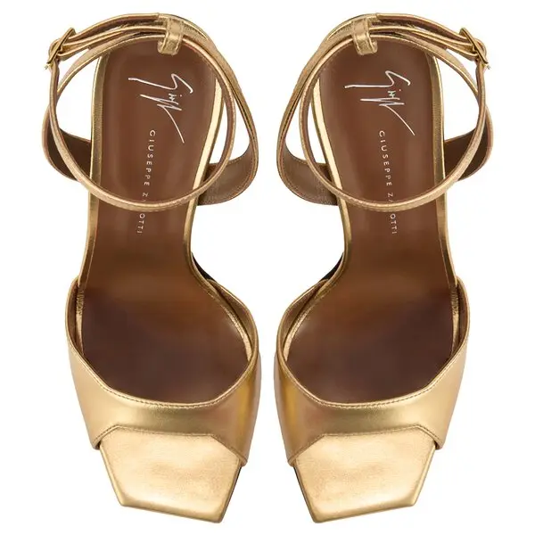 GIUSEPPE ZANOTTI Venice Strap 105 Sandals - Gold