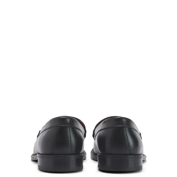 GIUSEPPE ZANOTTI Leather Loafers With Tassels - Black
