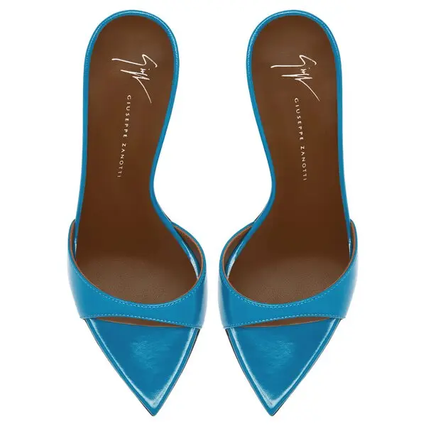 GIUSEPPE ZANOTTI Intriigo 90 Mule Sandals - Blue