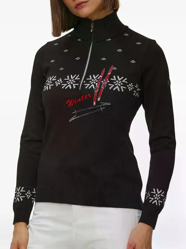 NEWLAND Snowflake-embroidered Sweater