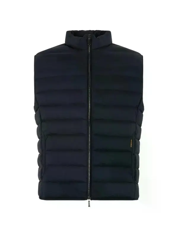 MOORER Padded Waistcoat - Blue