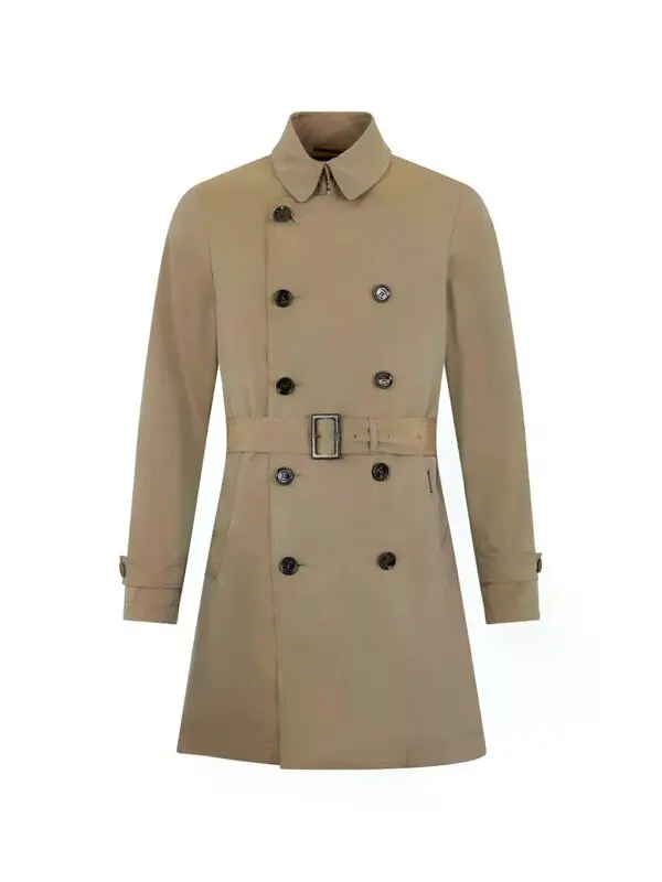 MOORER Double-breasted Belted Trench