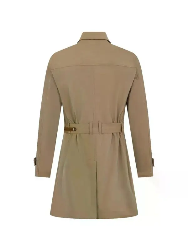 MOORER Double-breasted Belted Trench