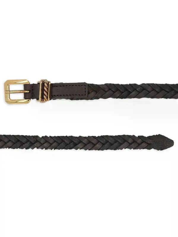 Etro Braided Buckled Belt - Brown