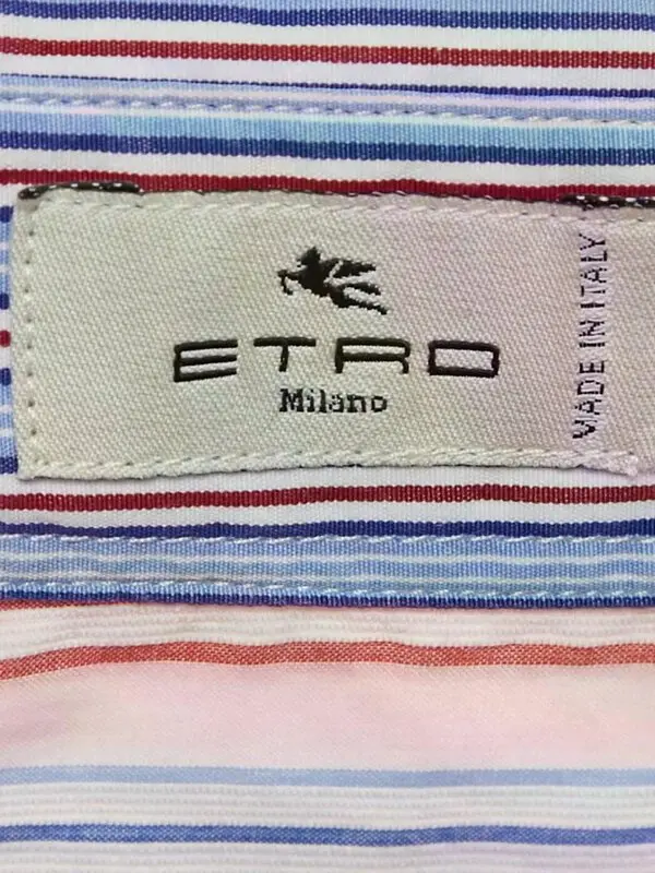 Etro Paneled Striped Shirt