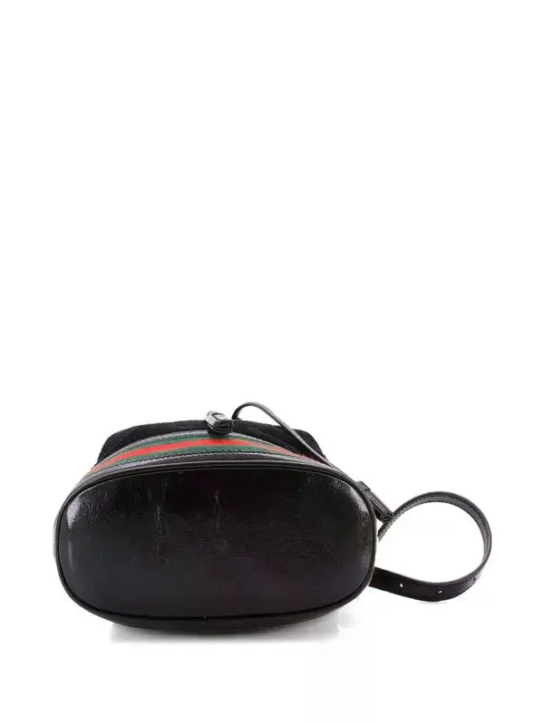 Gucci Ophidia Suede Small Bucket Bag - Black