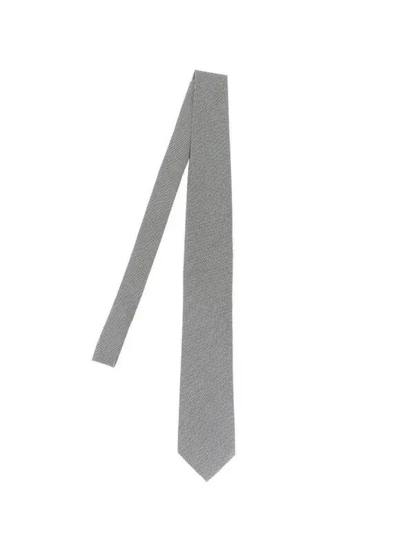 TOM FORD Jacquard Silk Neck Tie - Grey
