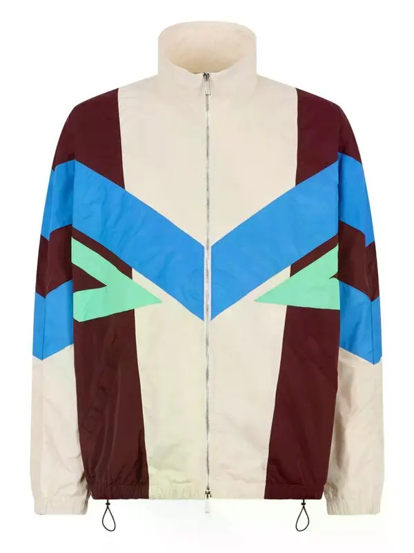 Dsquared2 Color-blocked High Neck Zip-up Jacket