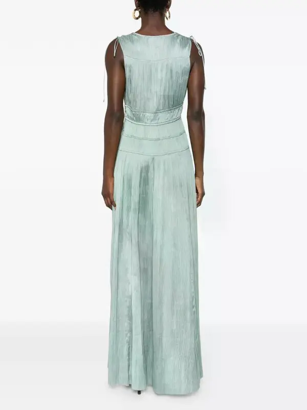 Ulla Johnson Tasneem V-neck Maxi Dress - Green