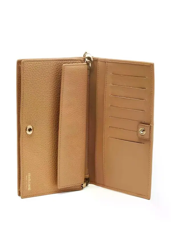 Roberto Cavalli Flap Leather Wallet