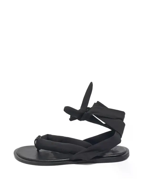 GANNI Ankle-tie Thong Sandals