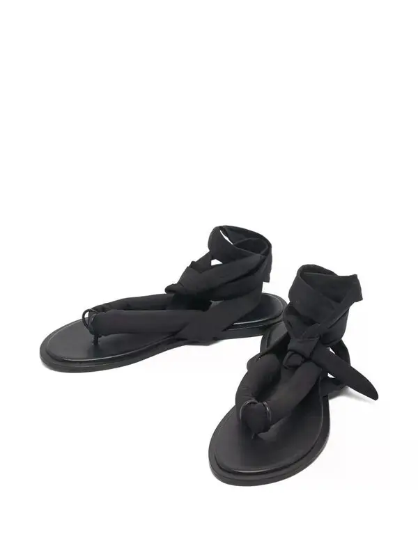 GANNI Ankle-tie Thong Sandals