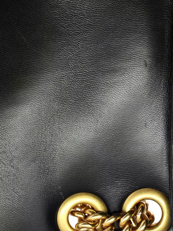 Gucci Gg Marmont Studded Matelasse Leather Small Shoulder Bag - Black