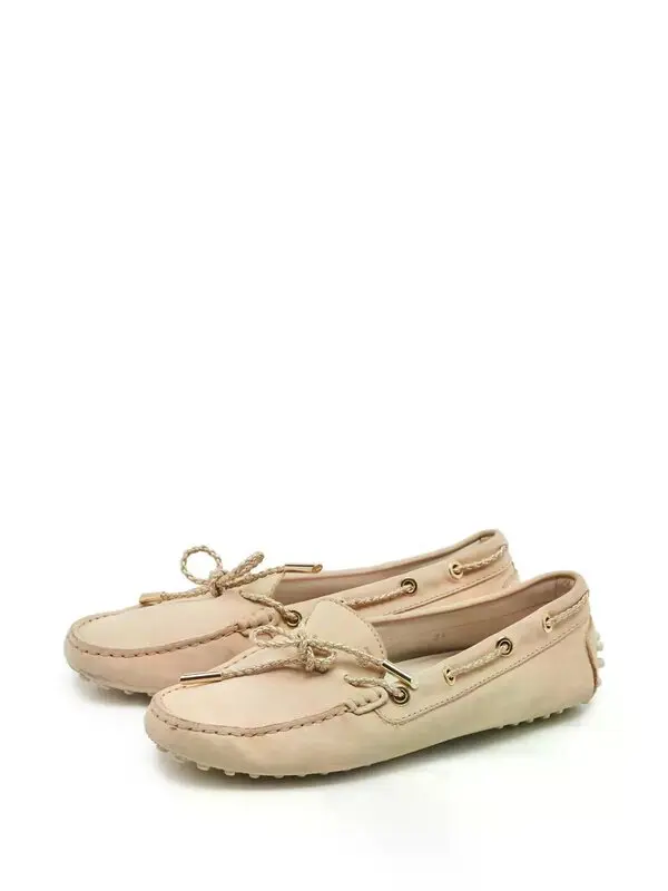TOD'S Leather Loafers - Neutrals