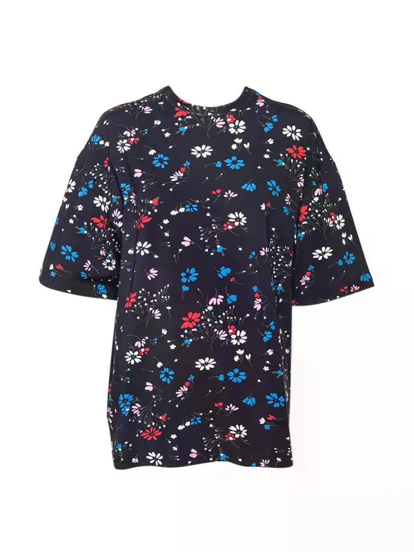 Balenciaga Floral-print Cotton T-shirt