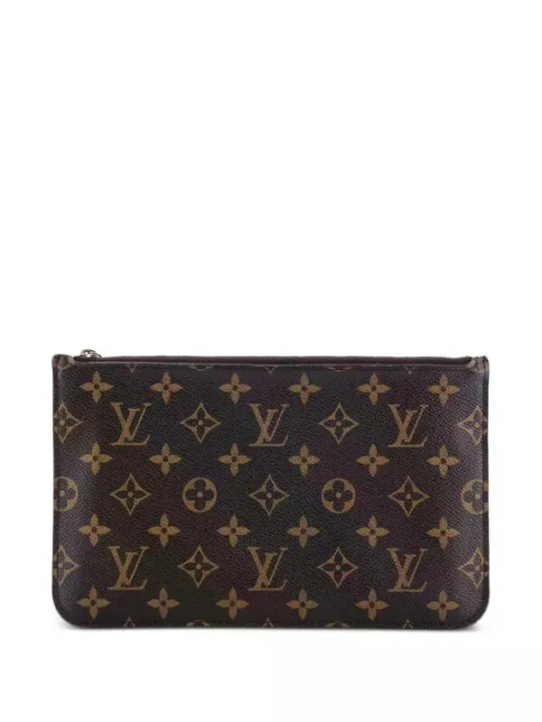 LOUIS VUITTON Neverfull Pochette Monogram Canvas Large Pouch