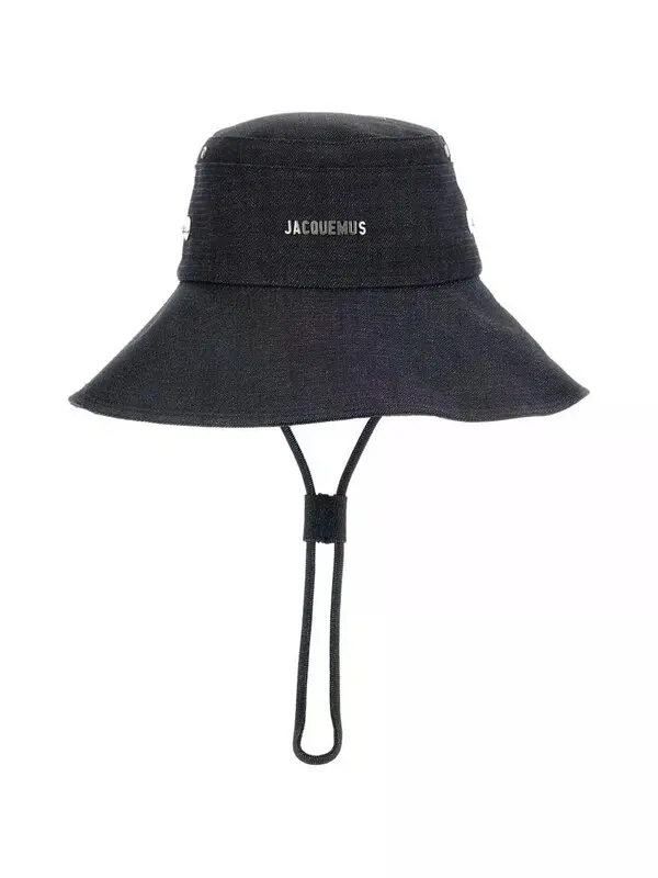 Jacquemus Denim Bucket Hat - Black